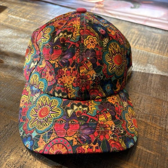 Laurel Burch | Accessories | Laurel Burch Cats Cat Print Baseball Hat ...
